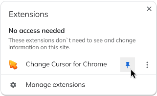 How to Use Change Cursor Extension? : Change cursors